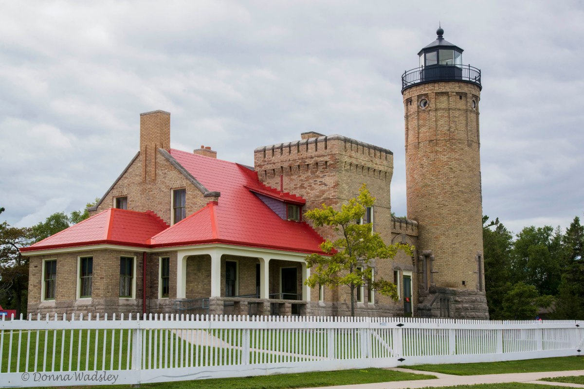 Lighthouses: Old Mackinac Point and Petoskey Pierhead | Photos by Donna
